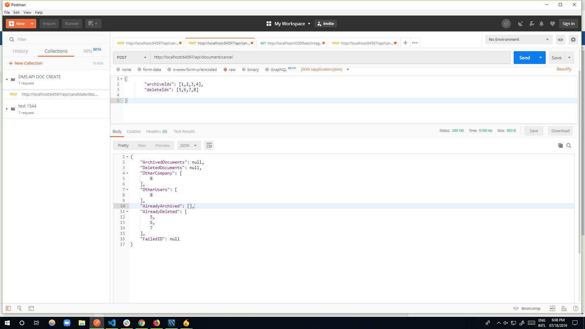 Dms 1649 Cbat Api To Cancel Send Document Workterra Jira